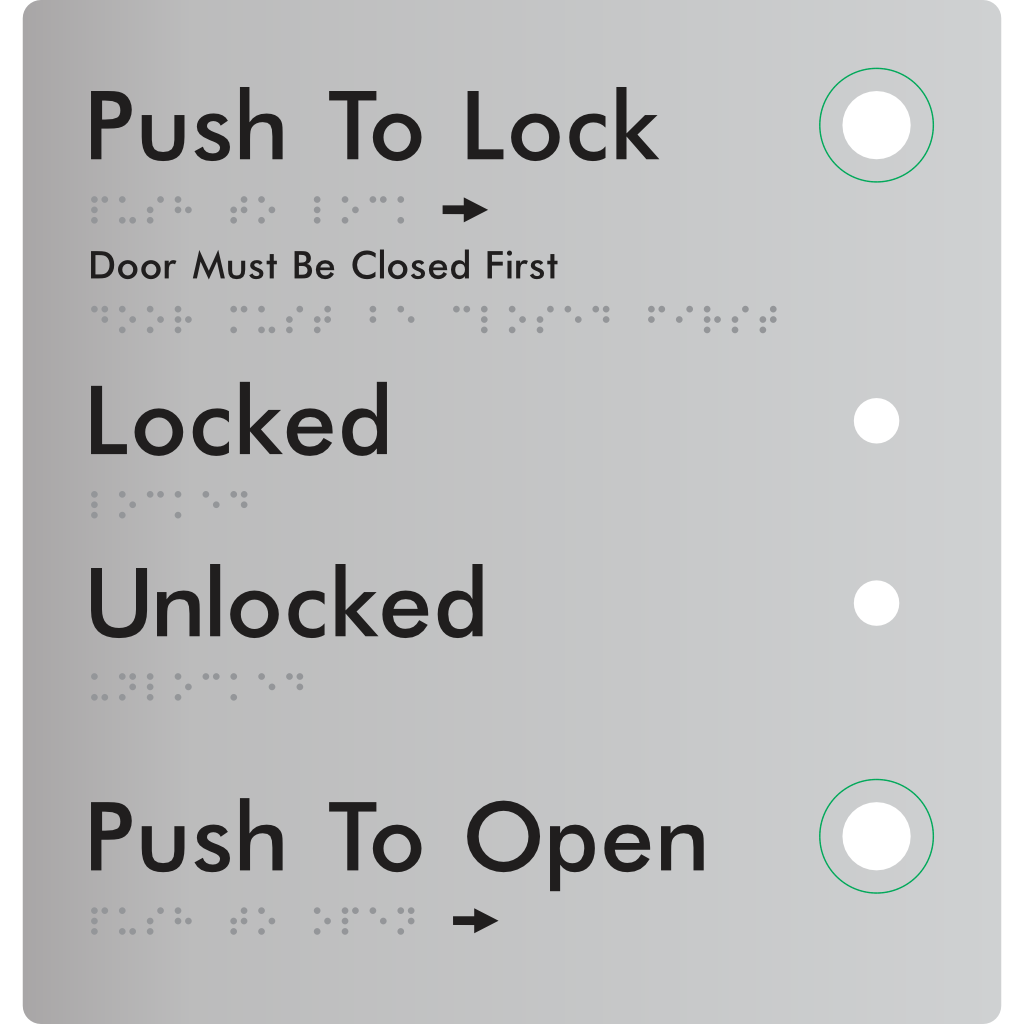 Automatic Door Plates – Braille Tactile Signs Aust.