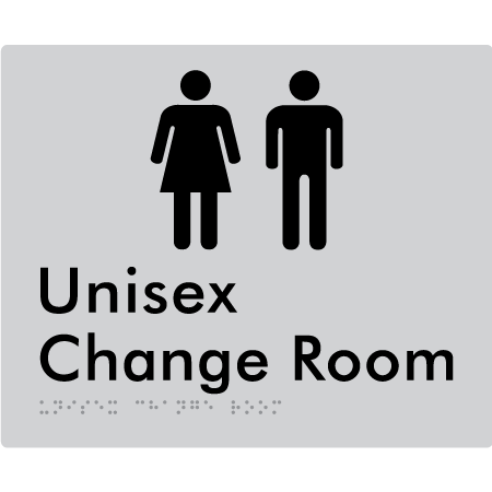Braille Tactile Sign - Unisex Change Room – Braille Tactile Signs Aust.