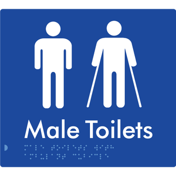 Braille Tactile Signs Aust. - Male Braille Tactile Signs