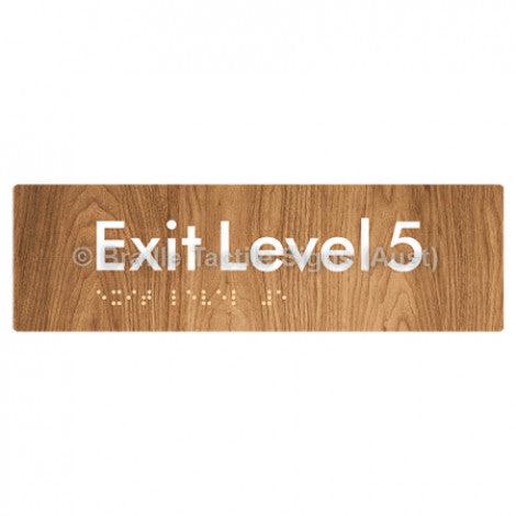 Exit Level 5 | Braille Tactile Signs Aust.
