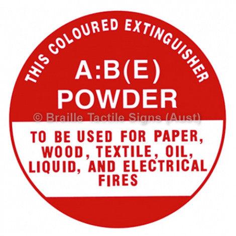 ABE Identification Sign – Braille Tactile Signs Aust.