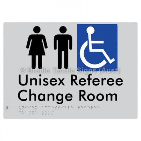 Unisex Accessible Referee Change Room | Braille Tactile Signs Aust.