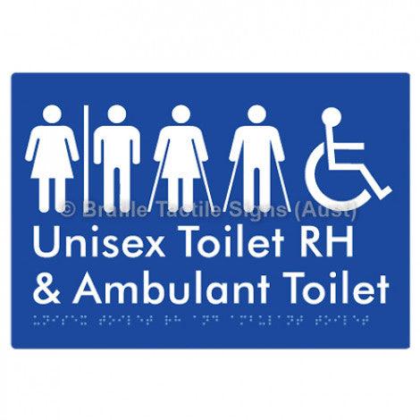 Unisex Accessible Toilet RH and Ambulant Toilet w/ Air Lock | Braille ...